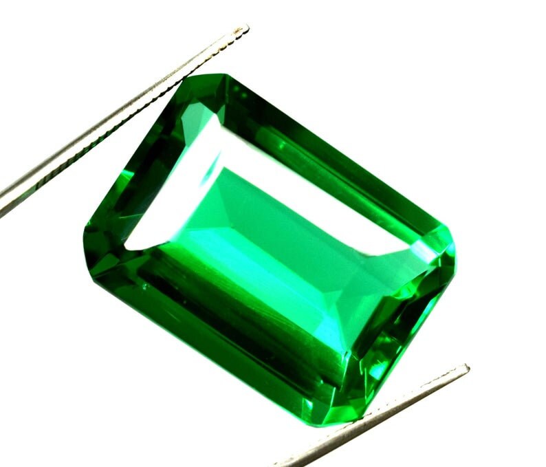 Natural 45.55 CT Green Tourmaline Emerald Shape Gemstone Green - Etsy