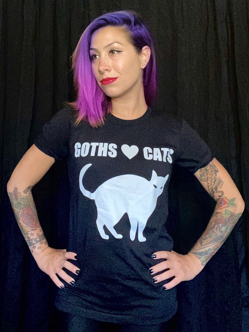 Goth & Punk Cat Lovers Shirt - Etsy