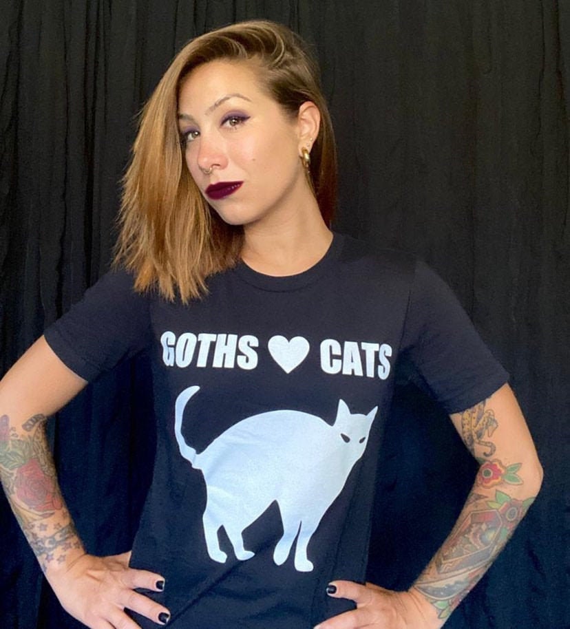 Goth & Punk Cat Lovers Shirt - Etsy