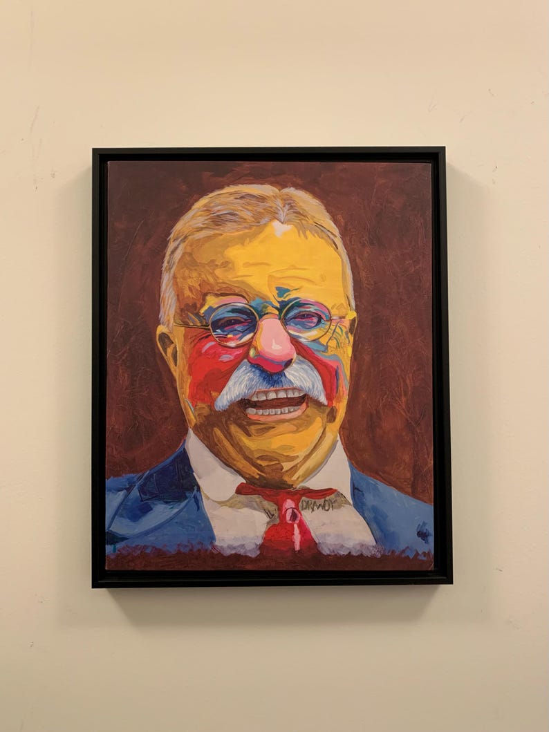 Theodore Roosevelt Art, "man in the Arena" Giclee Canvas Print, Framed ...