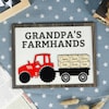 Grandpa's Farmhands Farmer Gift for Grandpa Papa Dad Poppy Father's Day ...