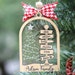 Family Name Christmas Tree Ornament, Personalized North Pole Family ...