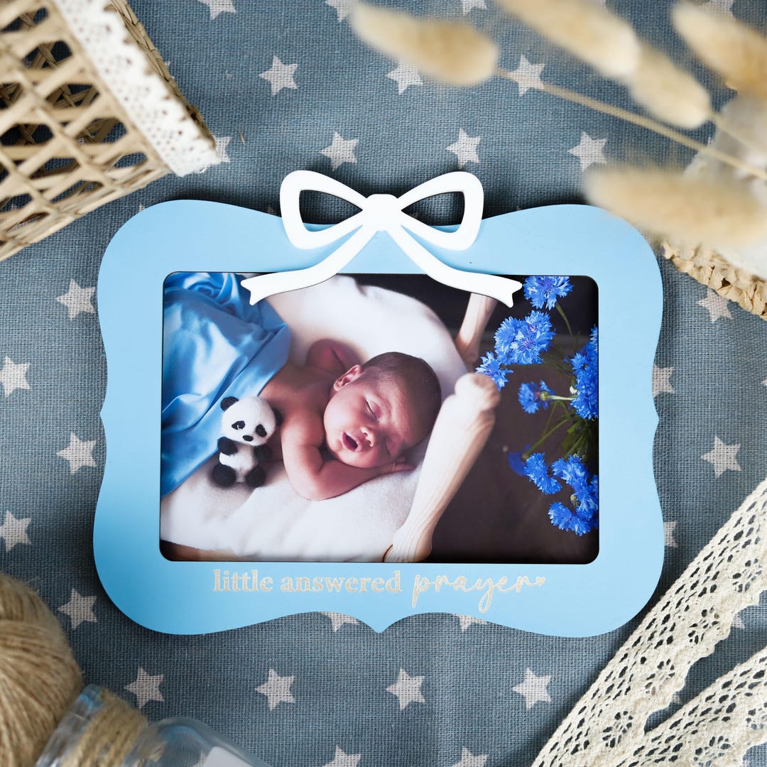 Personalized Newborn Photo Frame, Birth Announcement Picture Frame ...