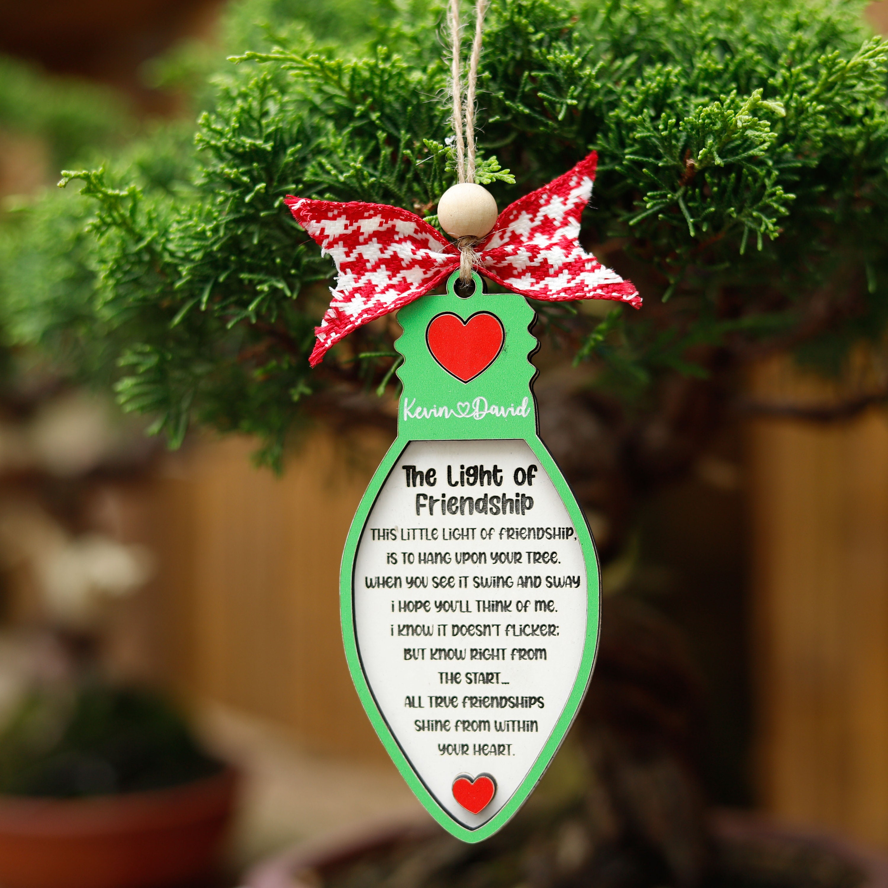 Friendship Light Ornament, the Light of Friendship Gift for Coworkers ...