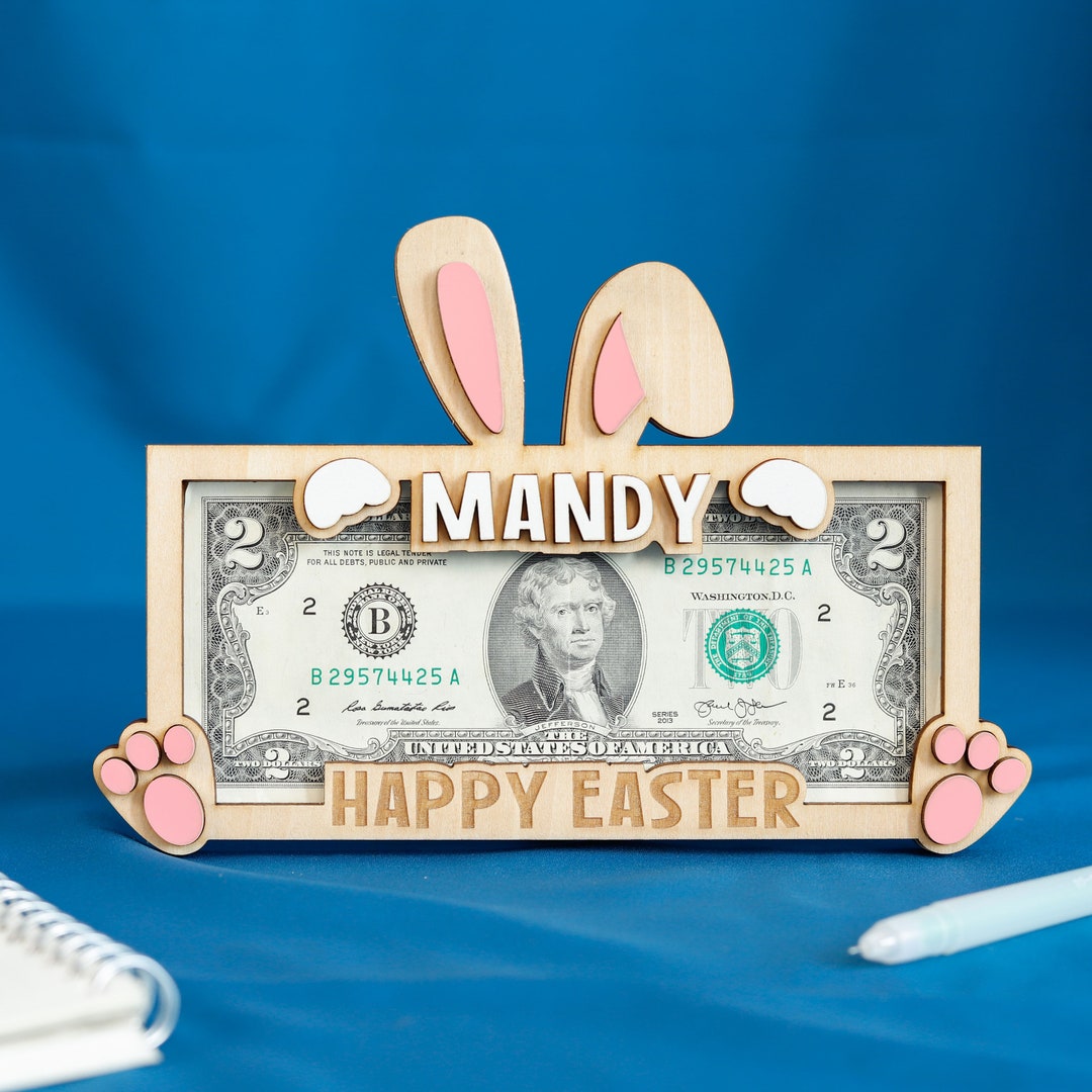 Personalized Easter Money Holder Gift for Kid, Cute Easter Gifts for ...