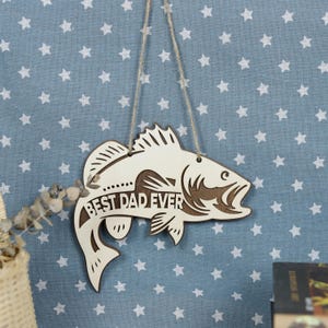 Bass Dad Ever Custom Sign, Dad 3D Bass Wooden Sign for Fathers Day, Dad ...