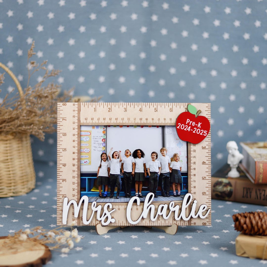 Personalized Teacher Photo Frame, End of the Year Teacher Gift From ...