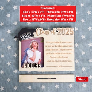 Personalized Graduation Photo Frame, Custom Graduation Name Sign, Class ...