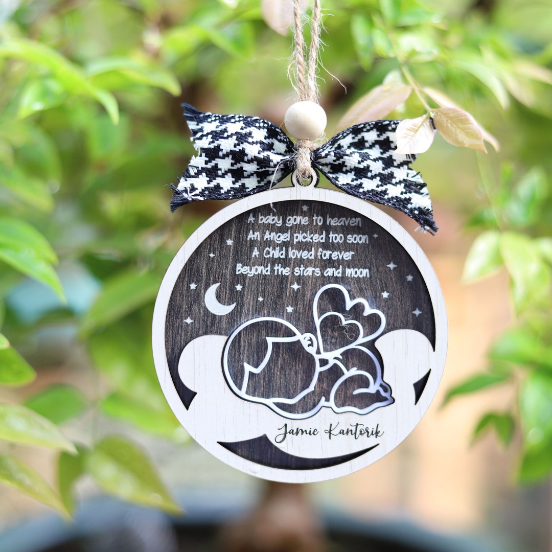Baby Memorial Ornament, Personalized Loss of Baby Ornament, Infant Loss ...