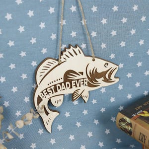 Bass Dad Ever Custom Sign, Dad 3D Bass Wooden Sign for Fathers Day, Dad ...
