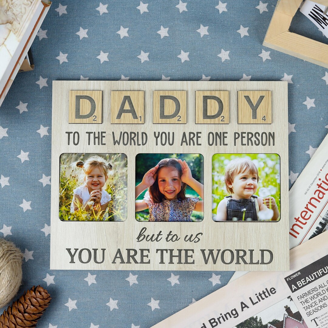 Scrabble Daddy Photo Gifts, Personalized Fathers Day Gifts ...