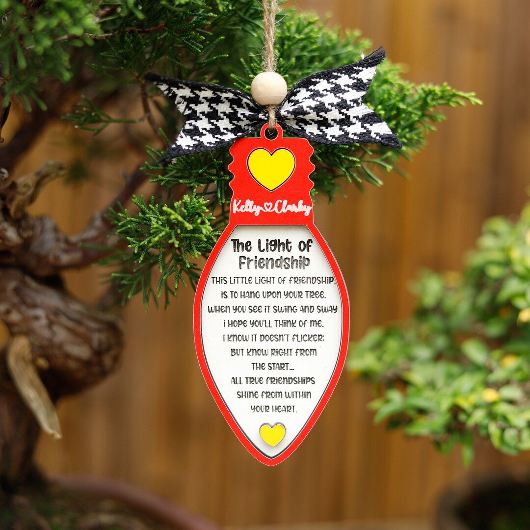 Friendship Light Ornament, the Light of Friendship Gift for Coworkers ...