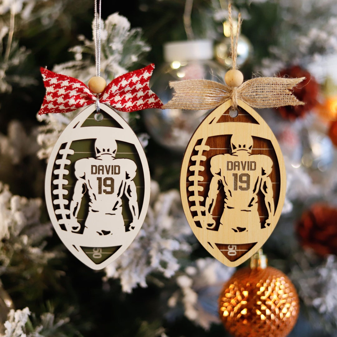 Football Player Name Tag Personalized, Football Team Wooden Tags ...