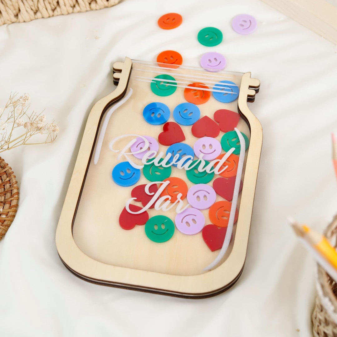 Smiley Face Reward Jar, Magnetic Reward Jar, Back to School Gift ...