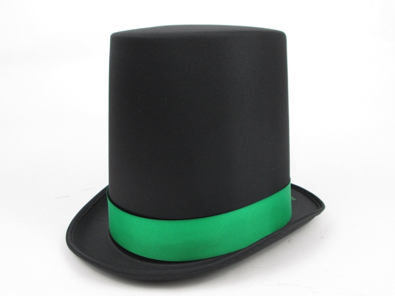 Top Hat Ribbon Red Pink Green Blue Purple Orange Stove Pipe Costume ...
