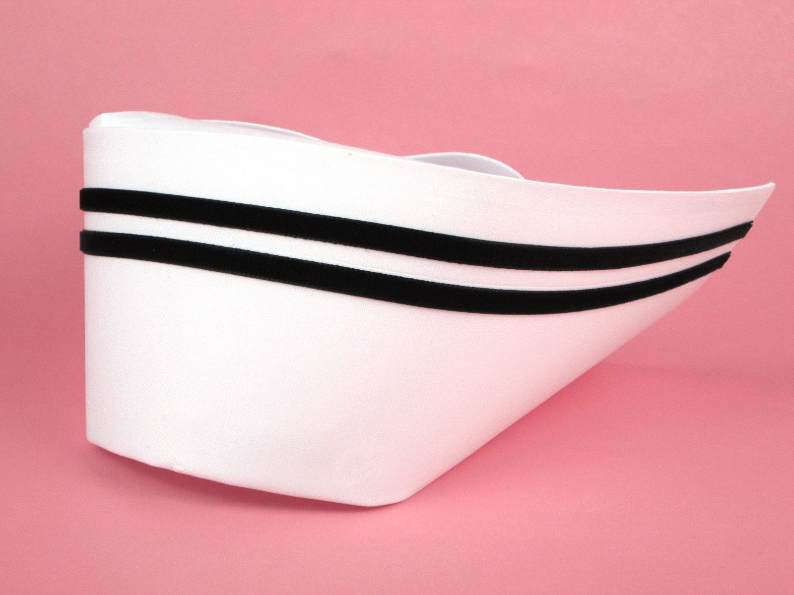 NURSE HAT Vintage Traditional White Nurse's Cap Sister's Scrub Black ...