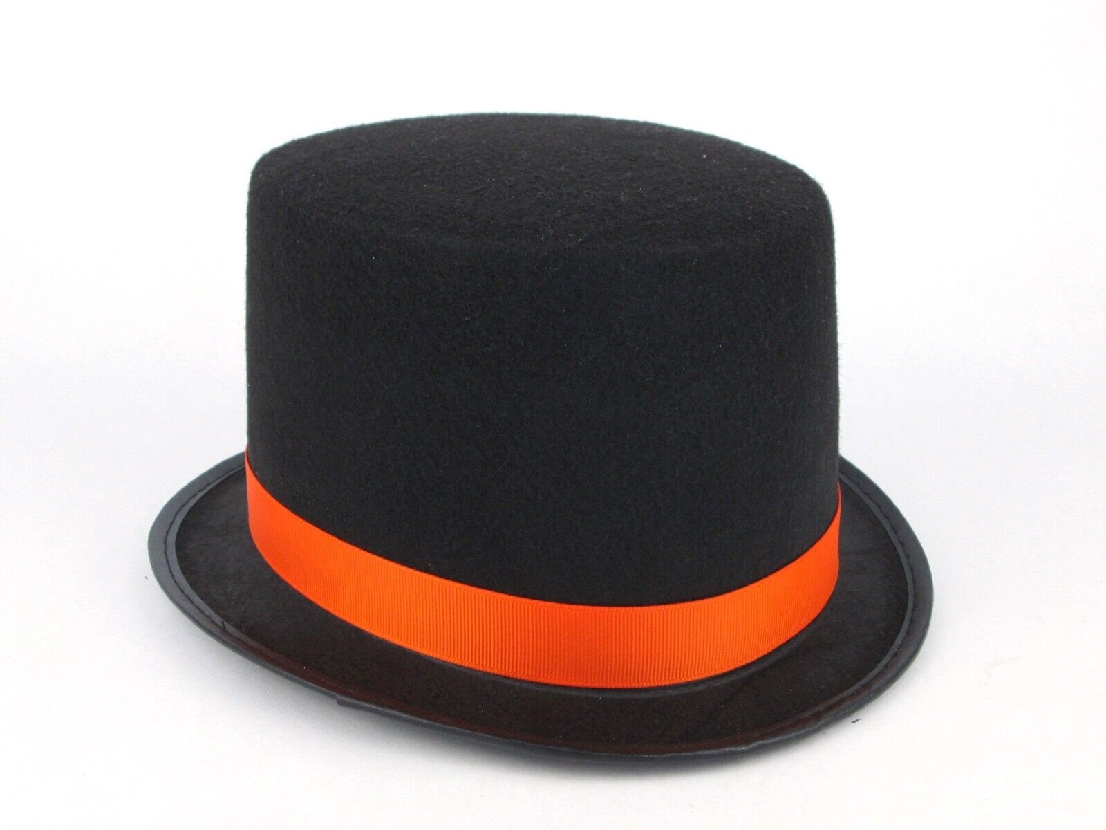 BLACK TOP HAT Kids Costumes Ribbon Magician Gentleman Felt 4.5