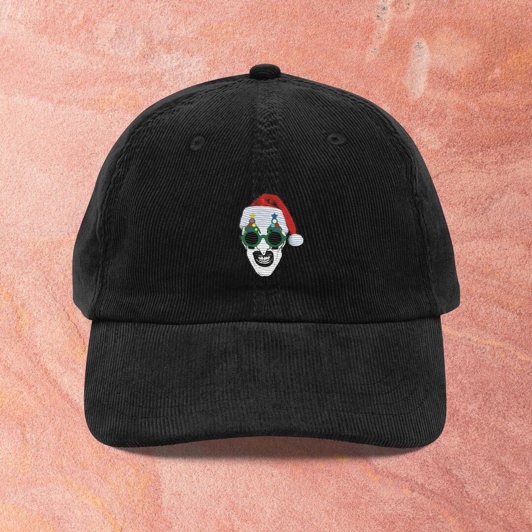 Terrifier Christmas Vintage Embroidered Corduroy Hat, Horror, Film ...