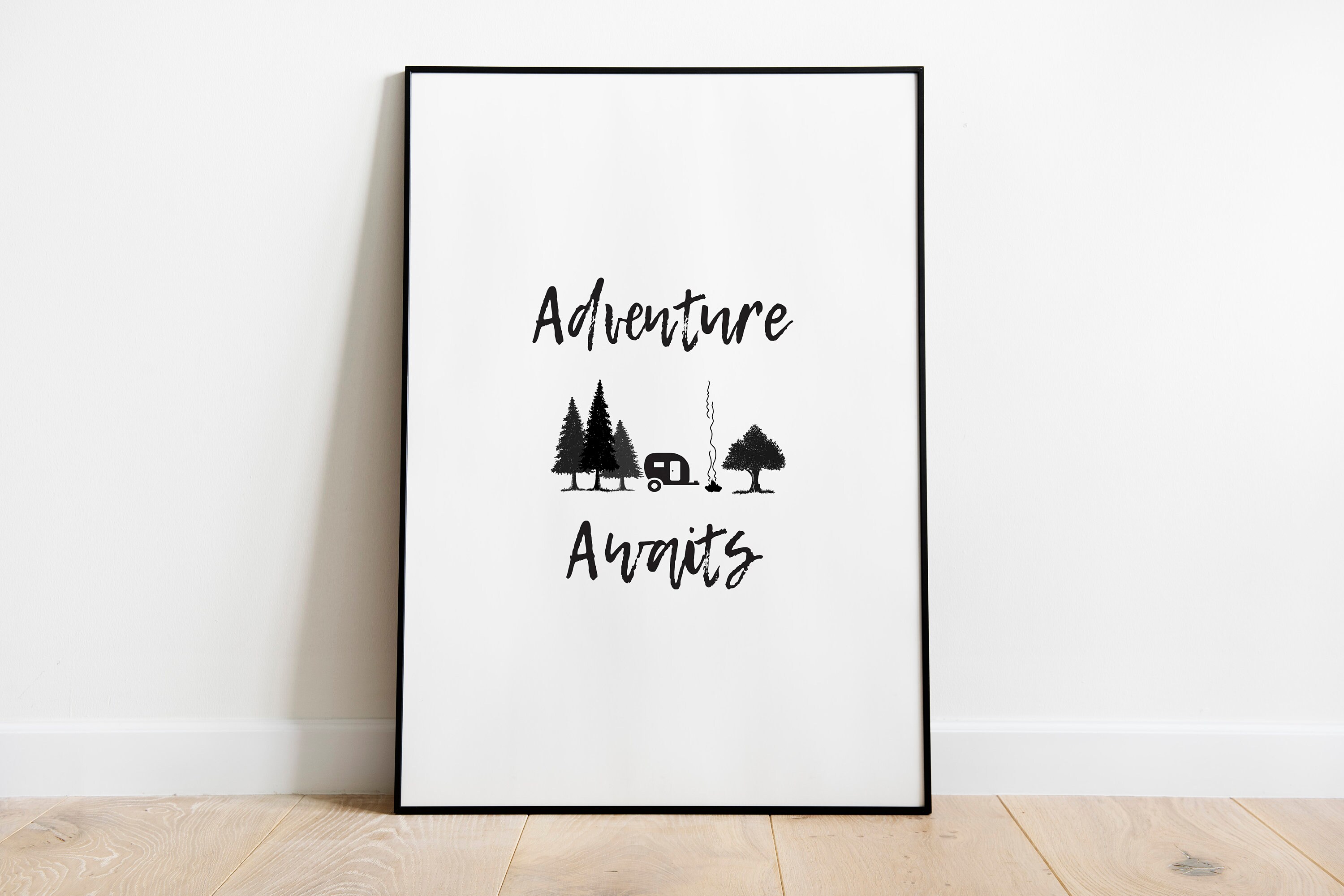 Adventure Awaits Printable Wall Decor / Camping / Adventure / Travel ...