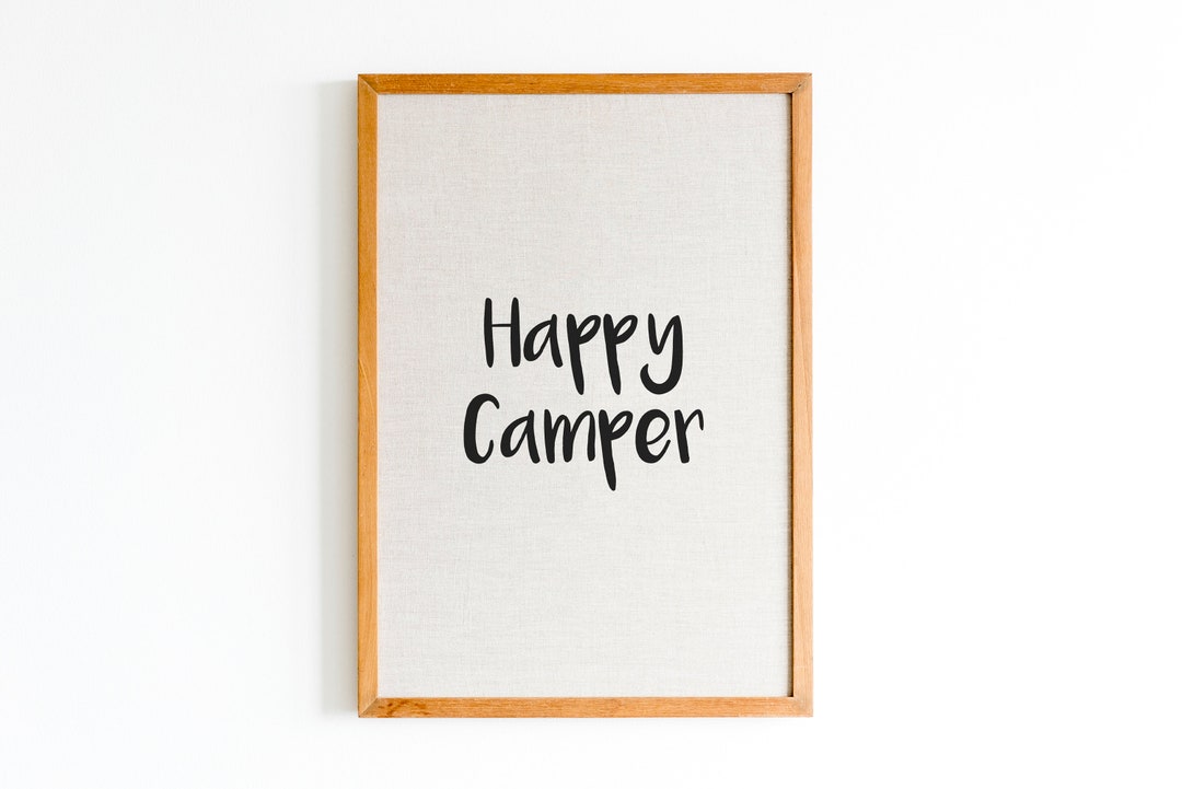 Happy Camper Printable Wall Decor / Camping Prints / RV Decor / Boho ...