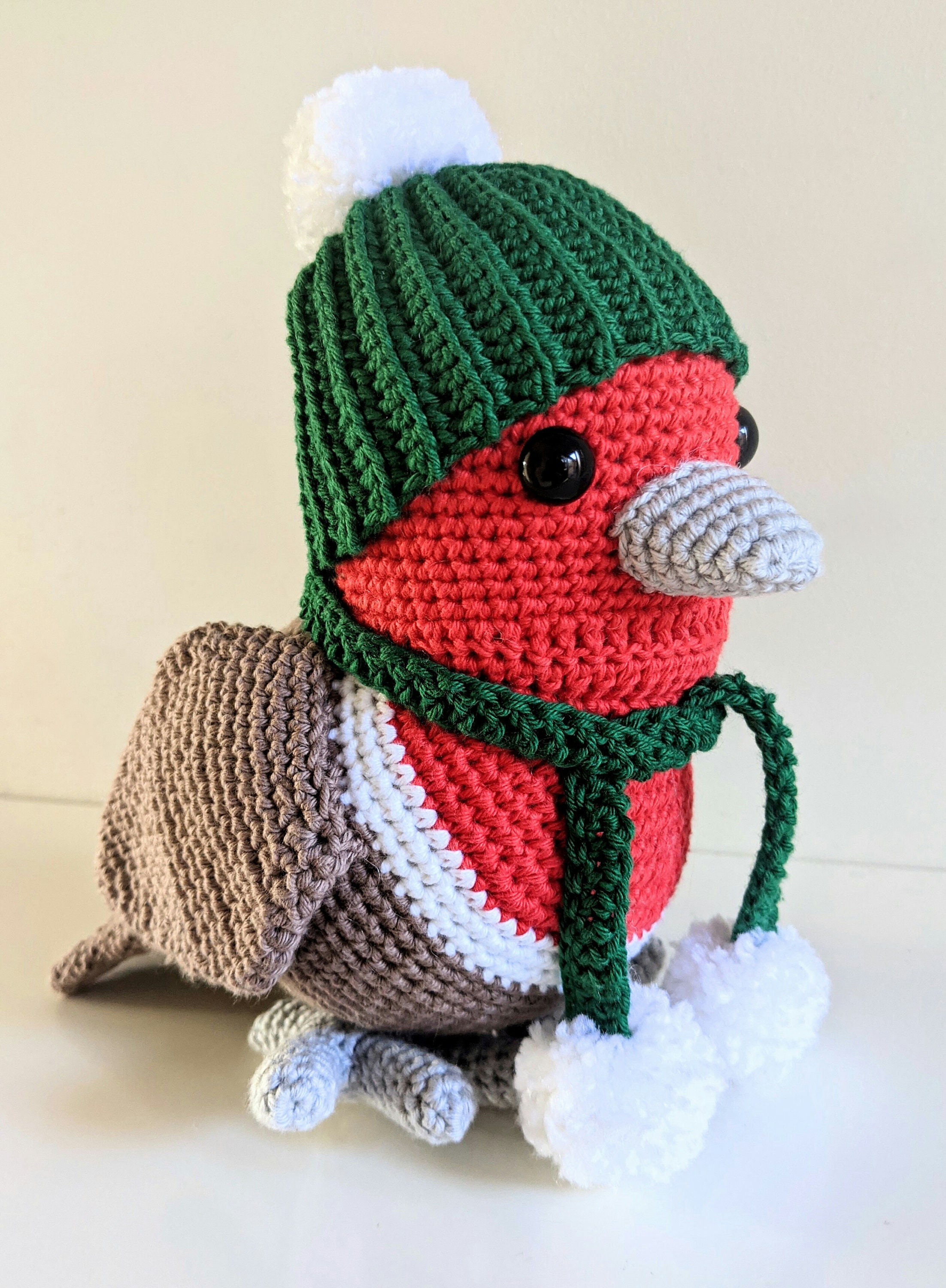 Holly the Robin Bird Crochet Amigurumi Pattern PDF - Etsy UK