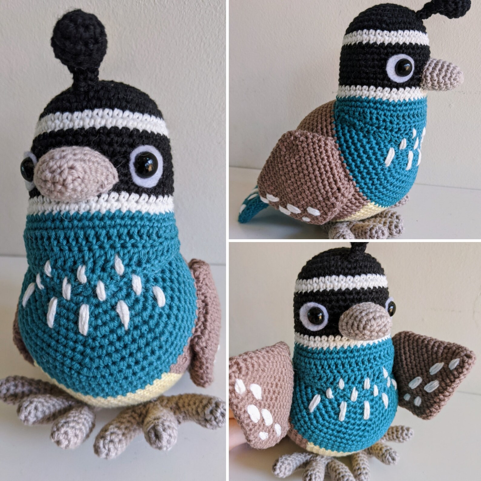 Colin the Quail Bird Crochet Amigurumi Pattern PDF - Etsy UK
