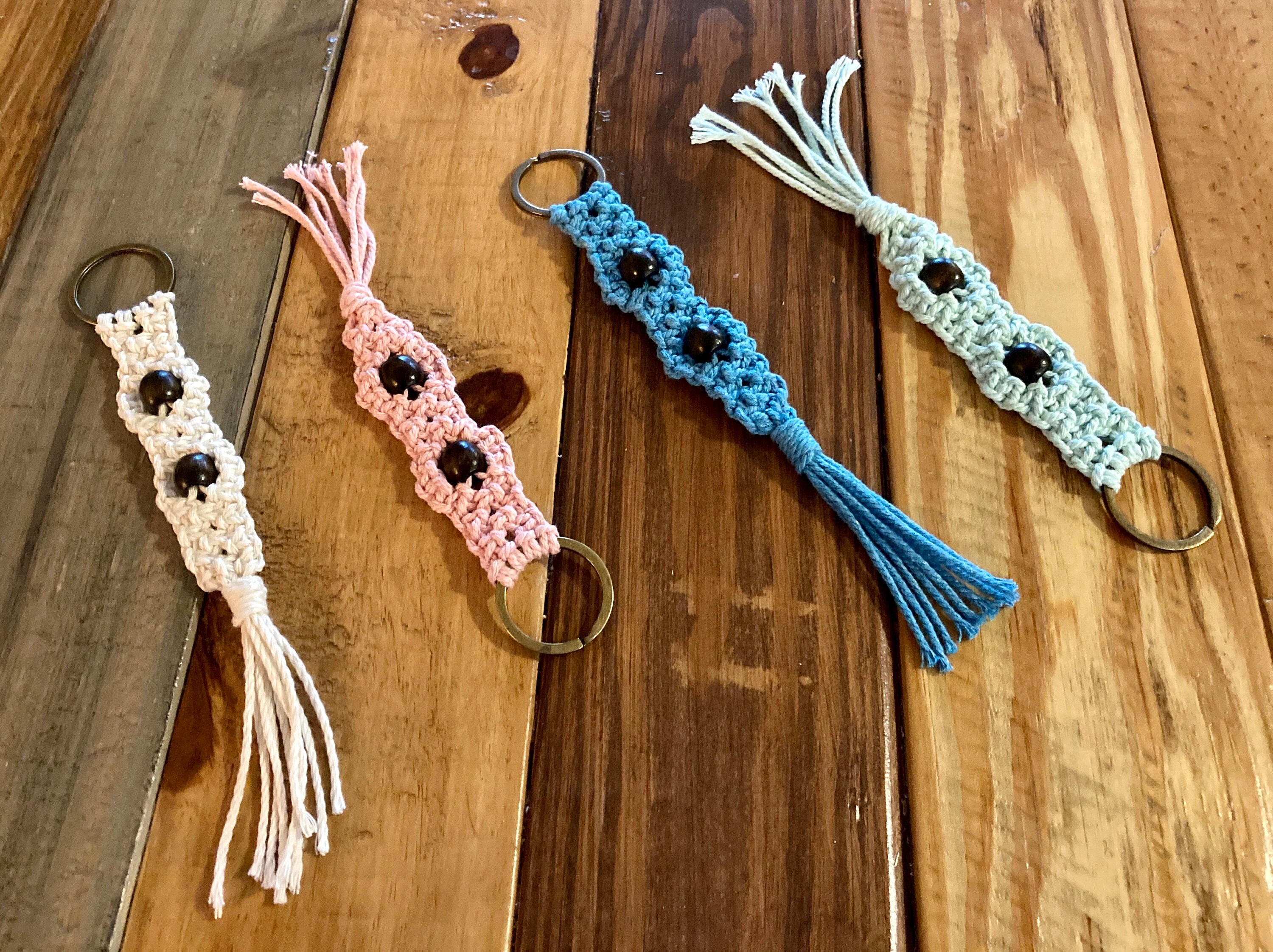 Boho Macrame Keychain the Figure Eight - Etsy