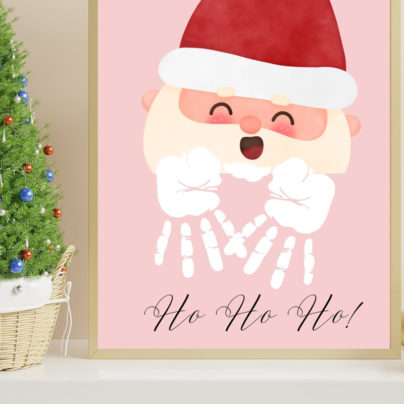 Santa Handprint - Etsy