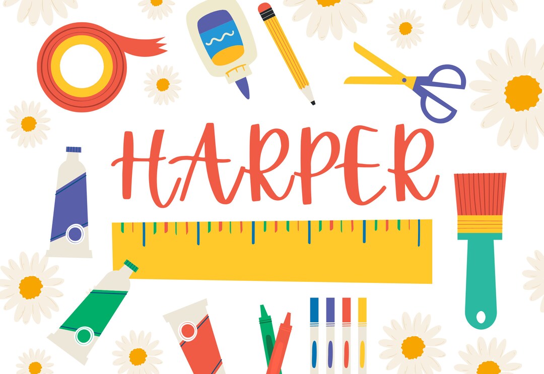 Kids Personalized Craft & Art Box Digital Download - Etsy
