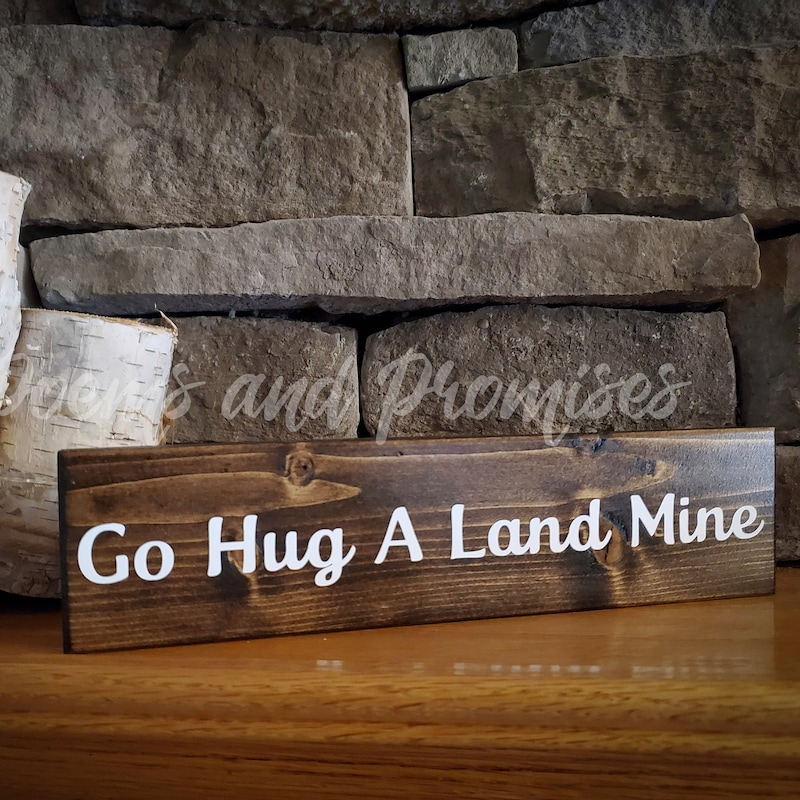 Land Mine Sign - Etsy