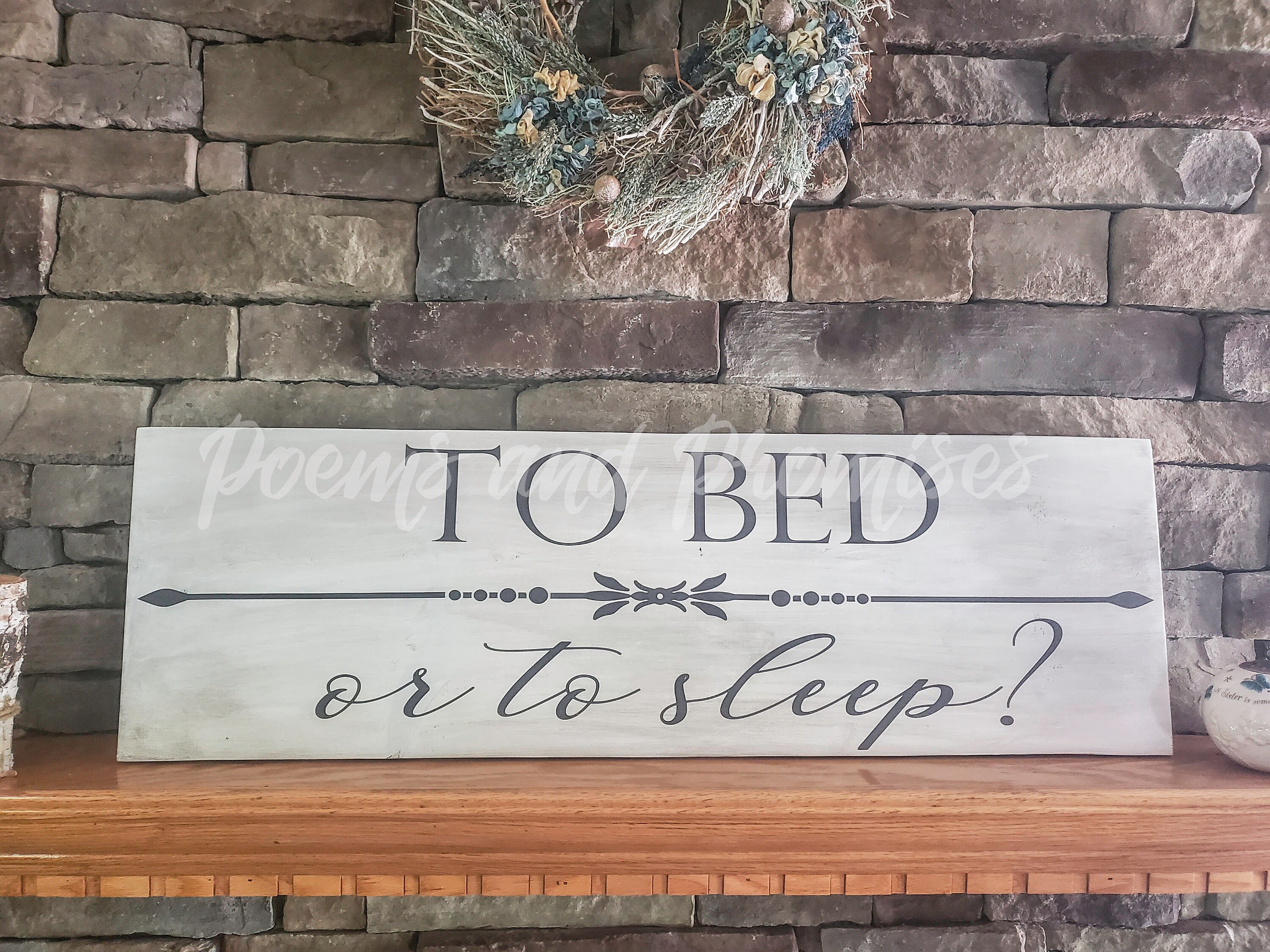 To Bed or to Sleep Sign Outlander Decor Wedding Gift - Etsy