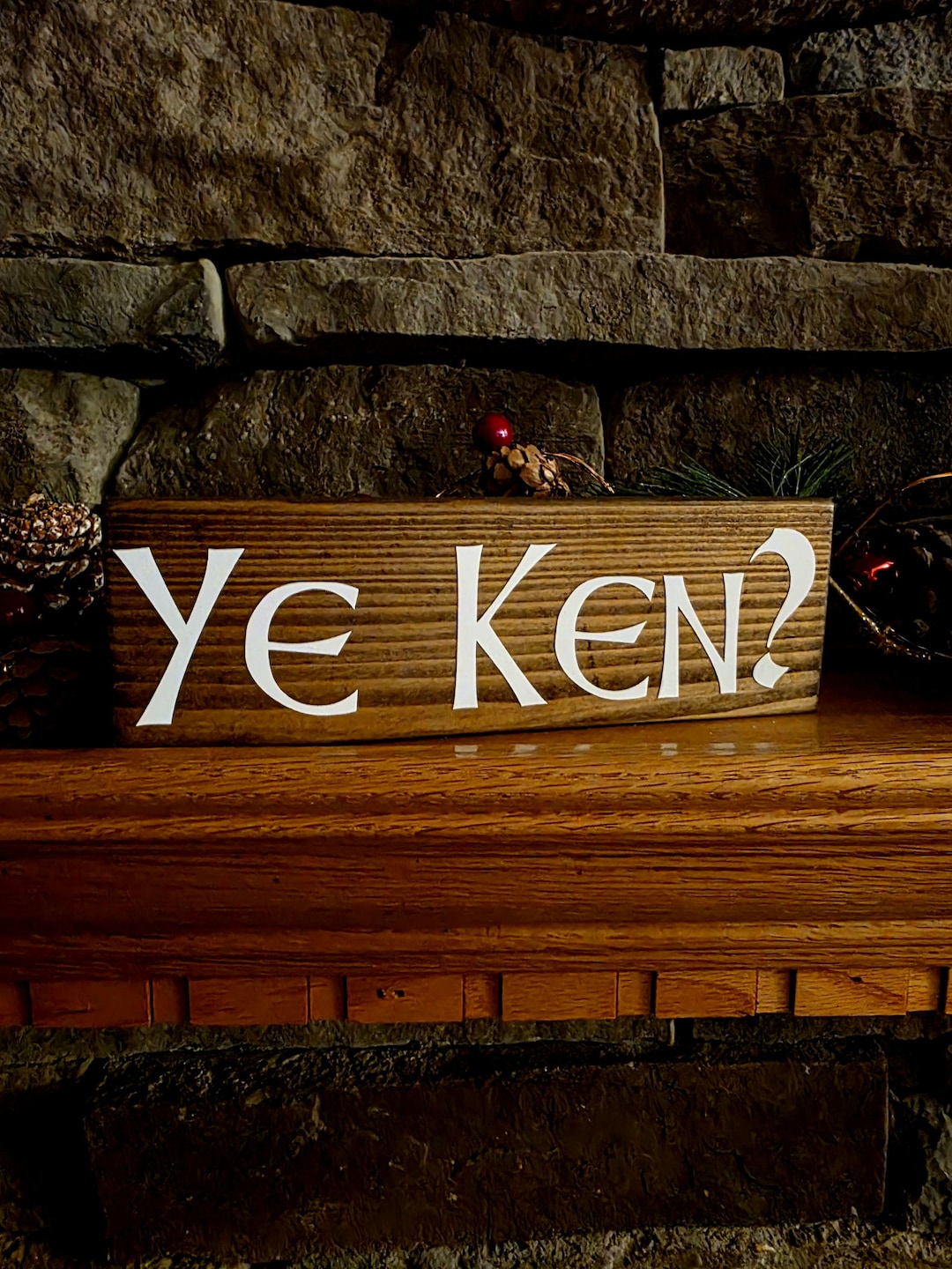 Ye Ken Sign, Outlander Decor, Gaelic Decor, Jamie Fraser, Outlander ...