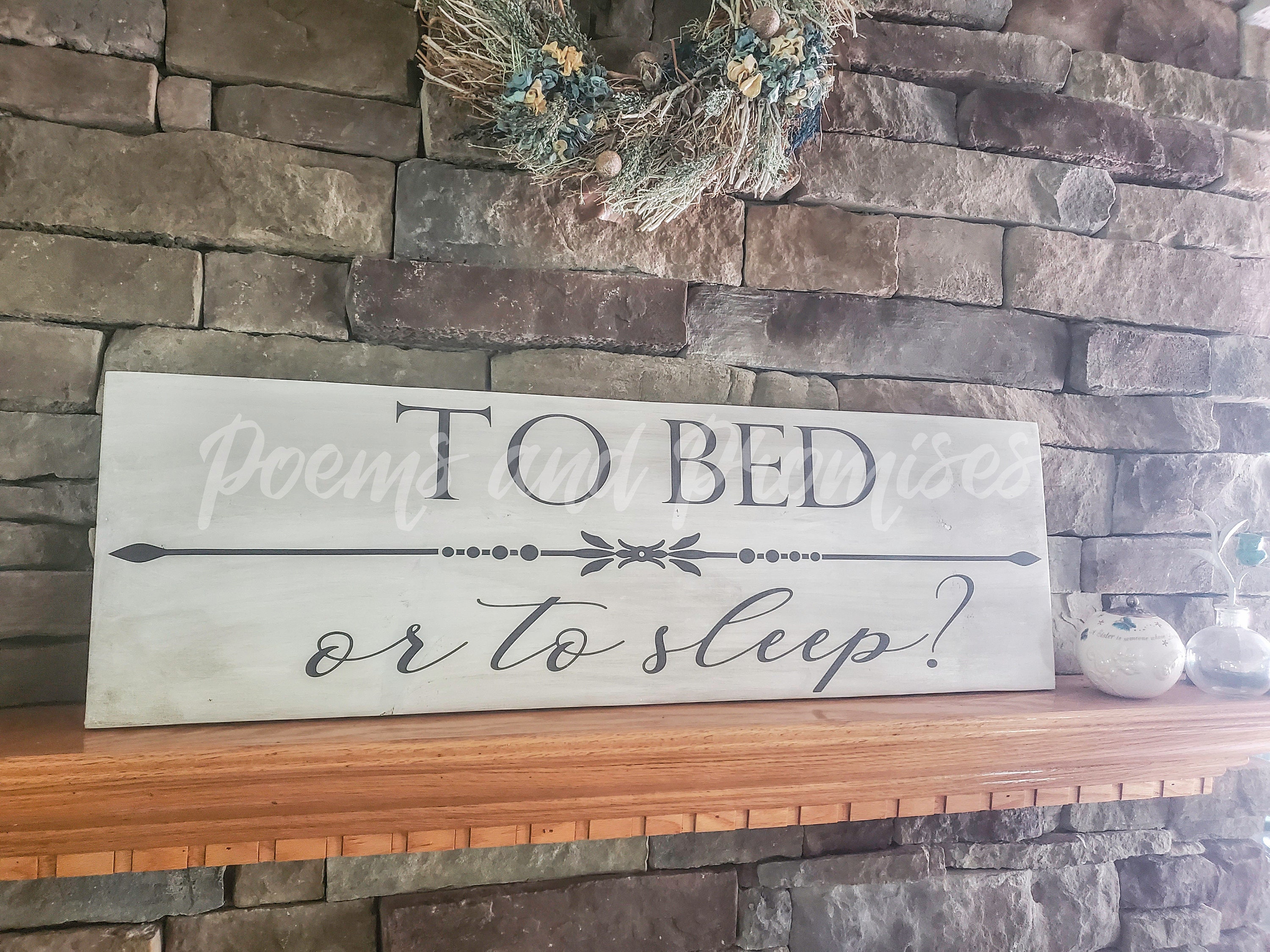 To Bed or to Sleep Sign Outlander Decor Wedding Gift - Etsy