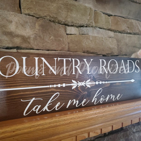 Country Road Sign - Etsy