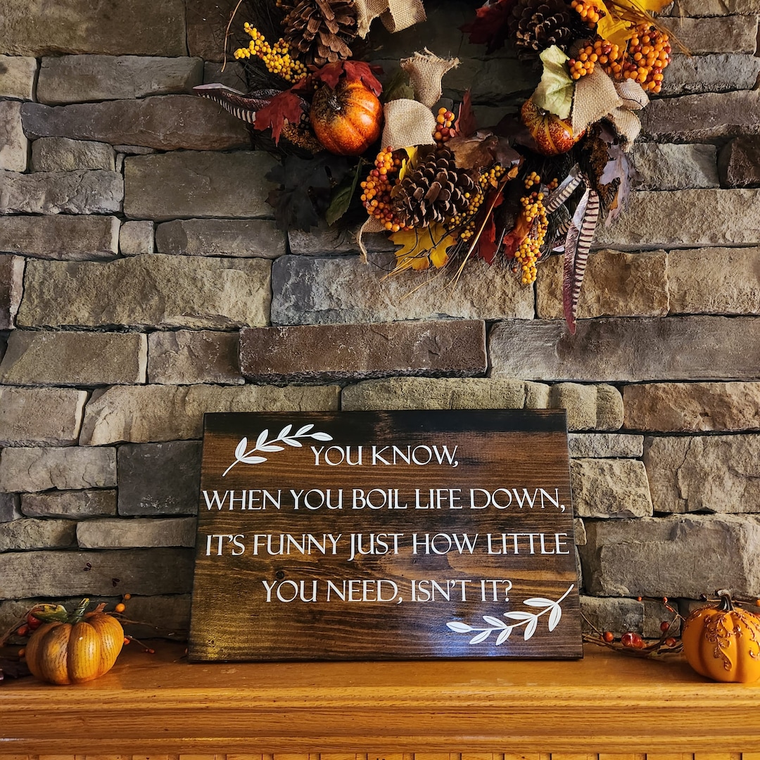 Yellowstone Sign, How Little You Need Sign, Rip Quote, Beth Dutton Sign ...