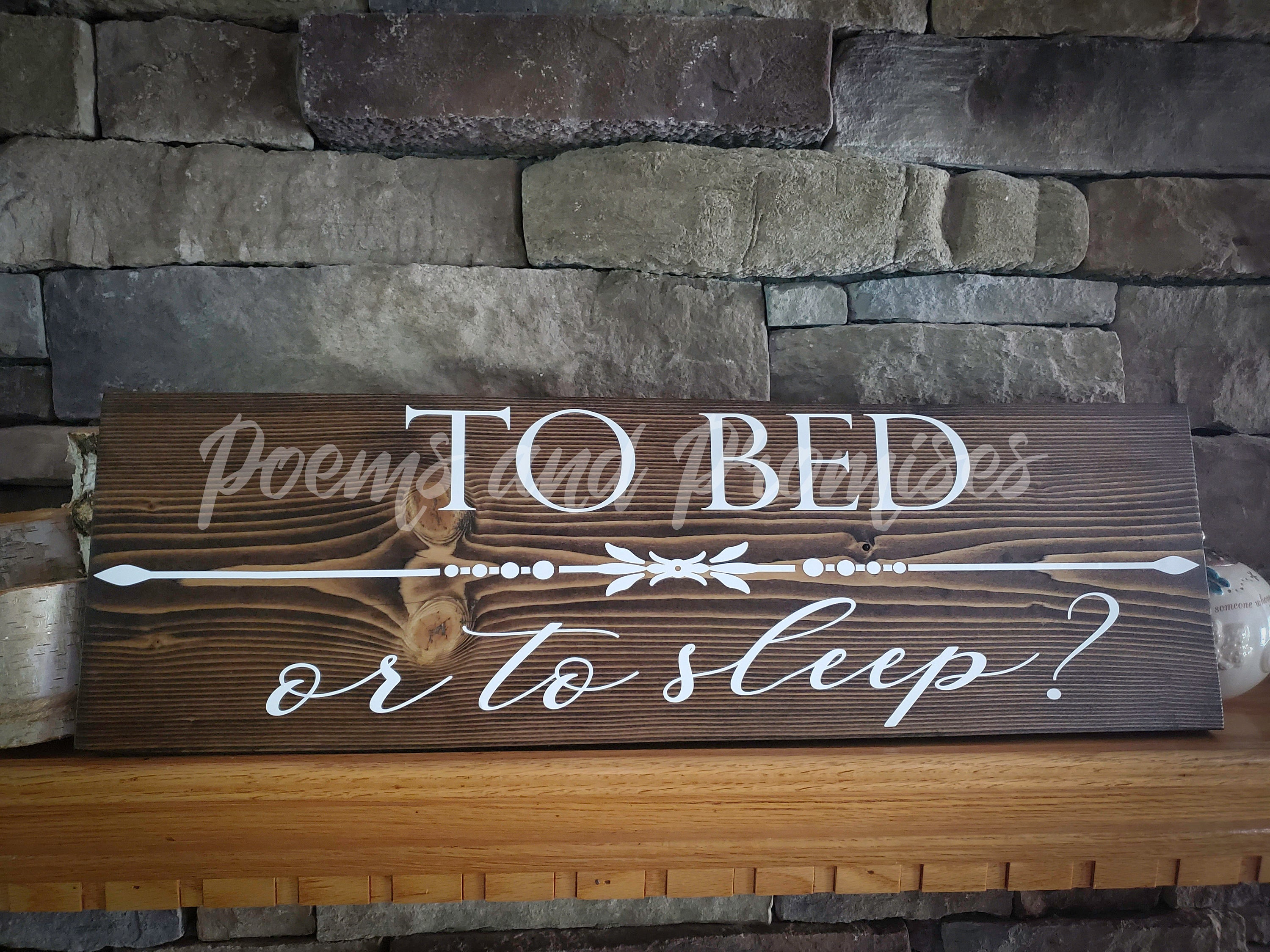 To Bed or to Sleep Wooden Sign, Outlander Decor, Wedding Gift ...