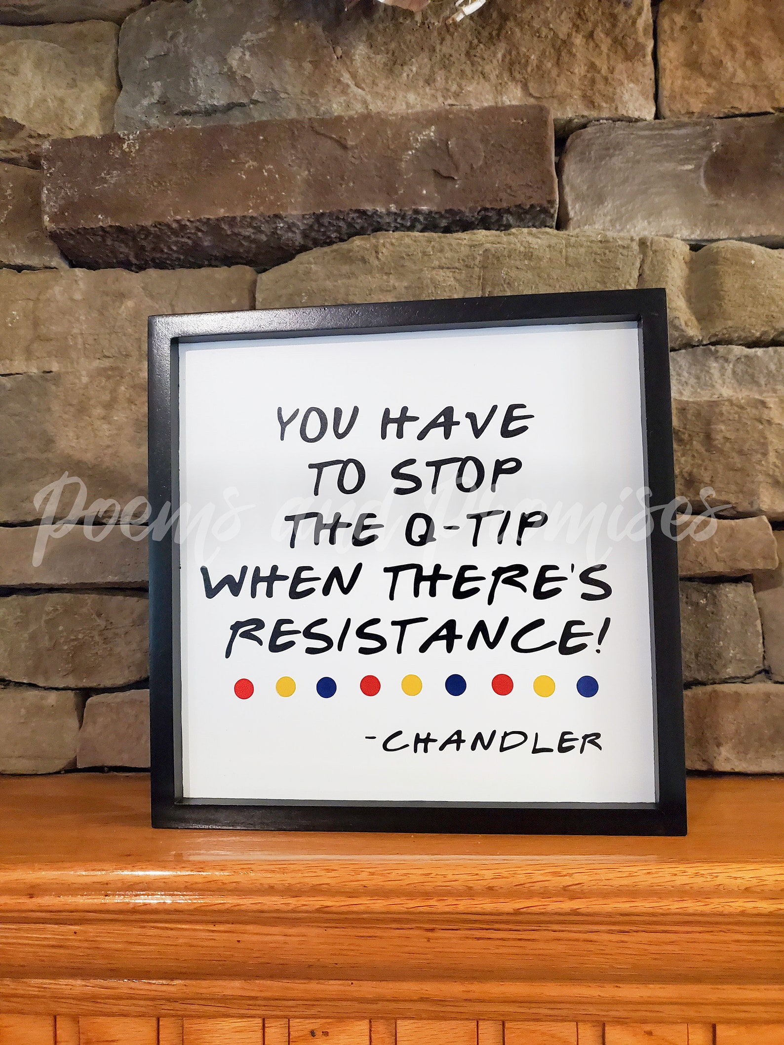 Friends Bathroom Sign, Friends Quote Sign, Friends TV Decor, Friends Q ...