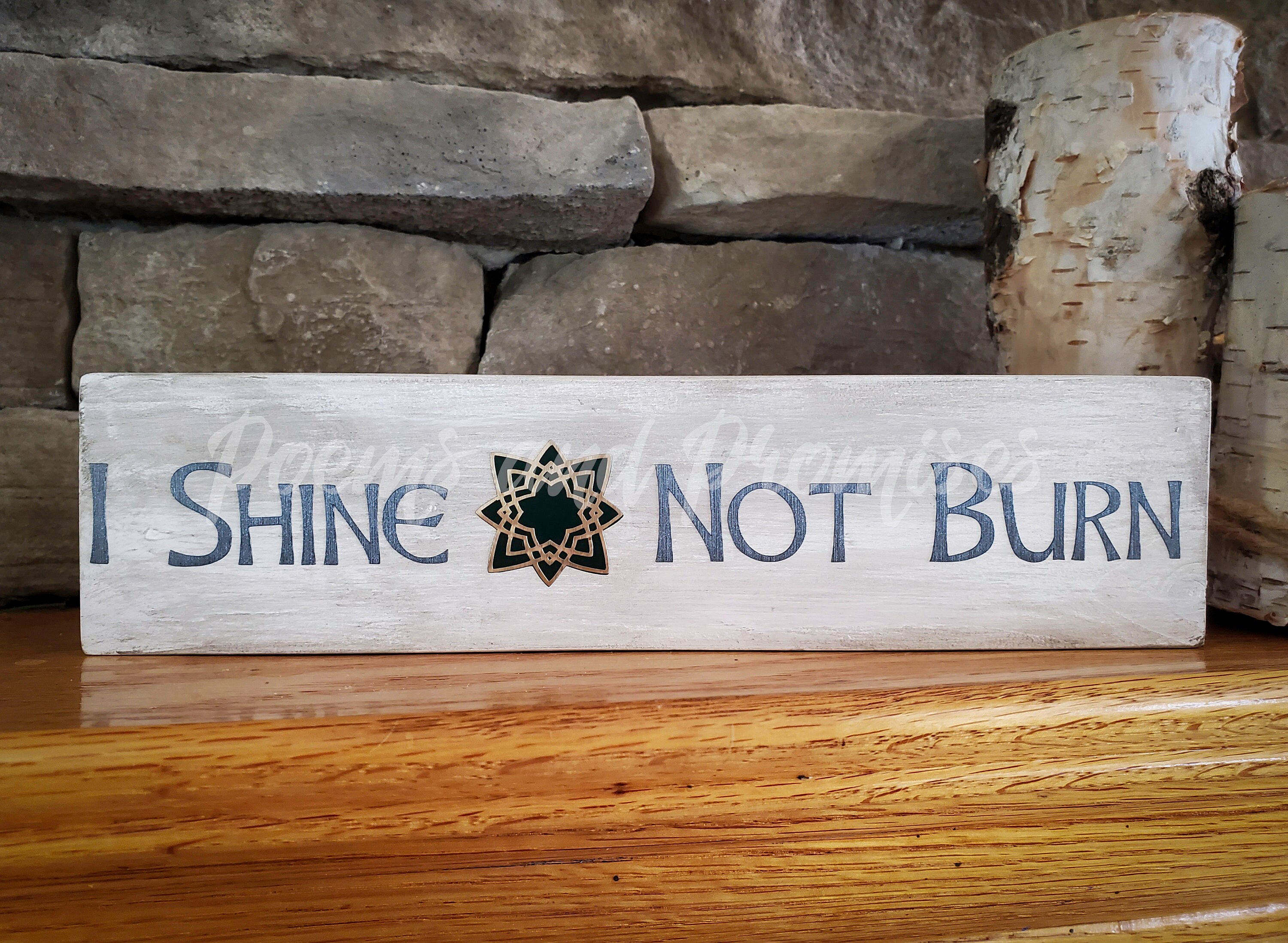 Outlander Sign, I Shine Not Burn Sign, Mackenzie Motto, Outlander Decor ...
