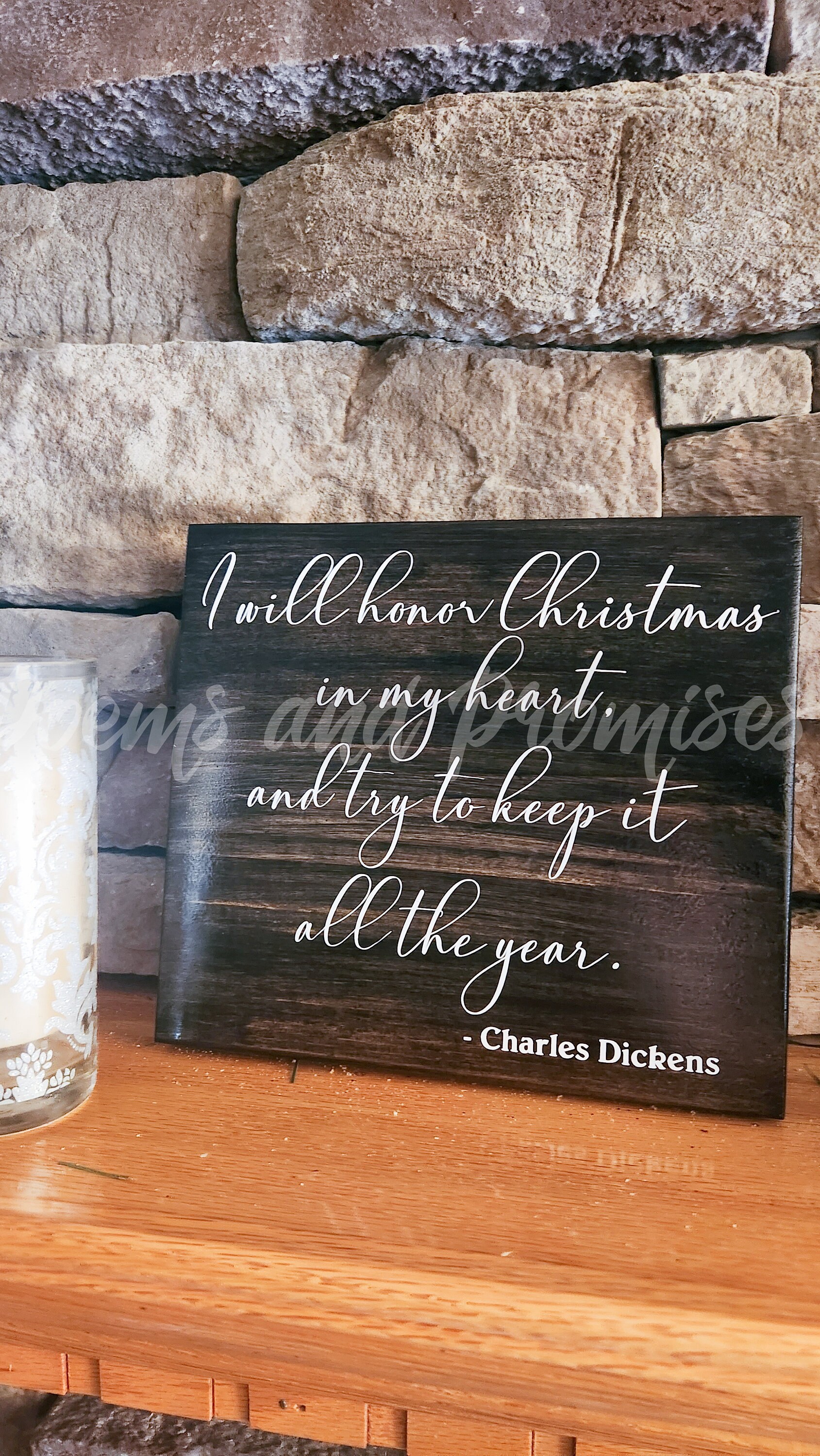 Christmas All the Year Sign, Christmas Carol Sign, Charles Dickens Sign ...