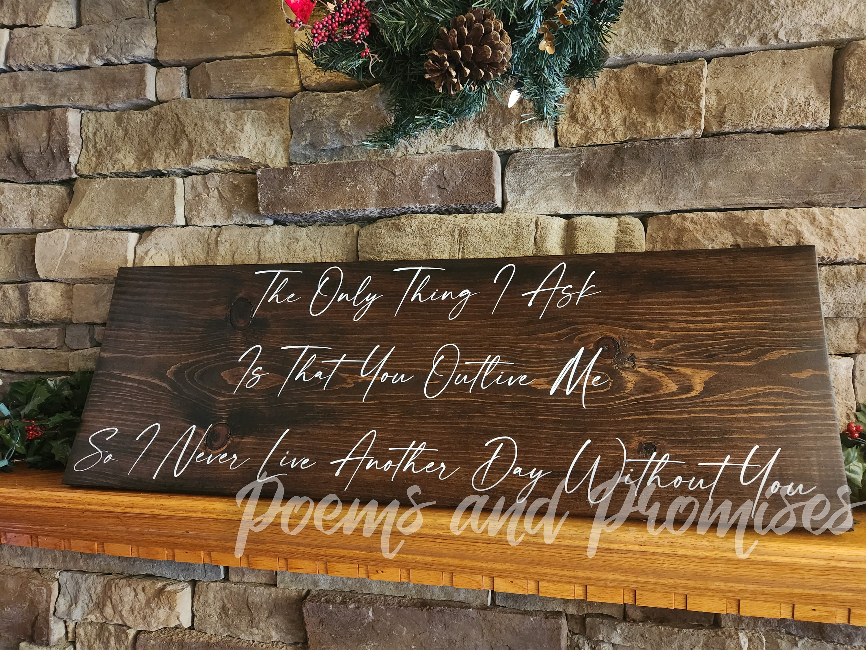 Yellowstone Sign Only Thing I Ask Sign Never Live Without - Etsy