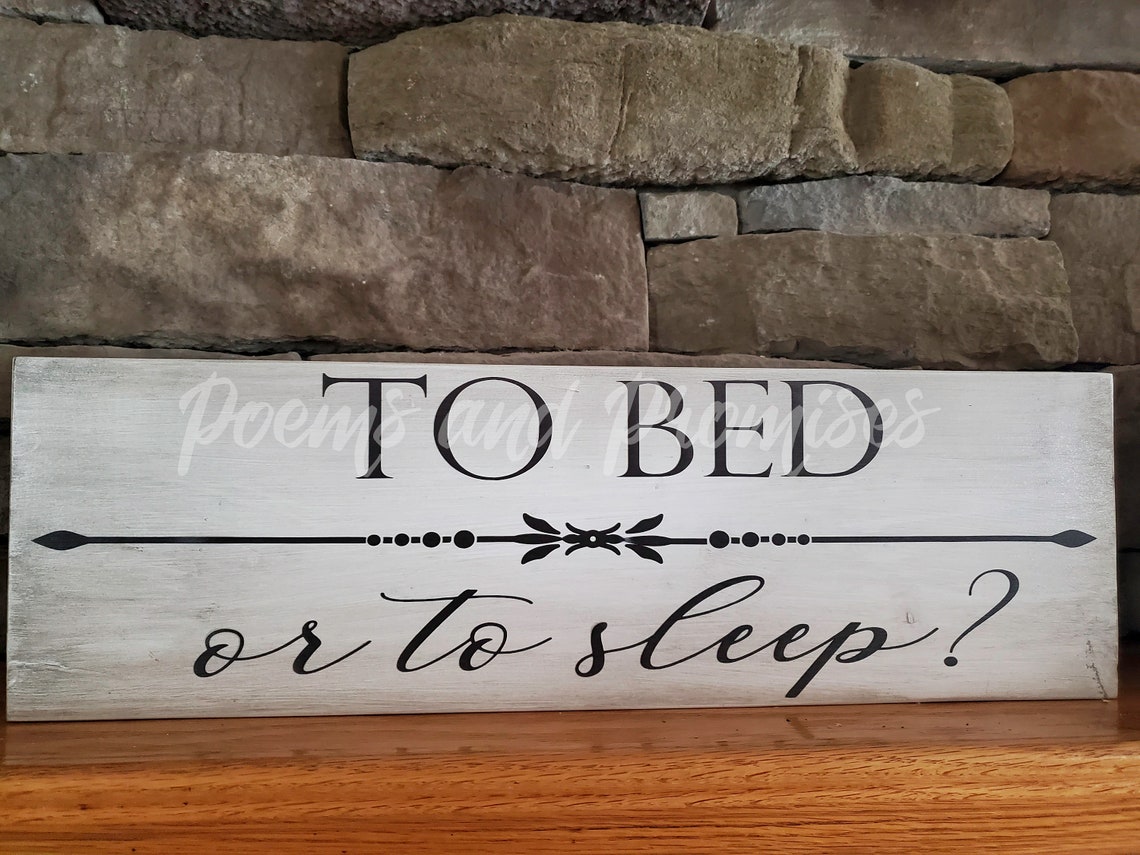 To Bed or to Sleep Sign Outlander Decor Wedding Gift | Etsy