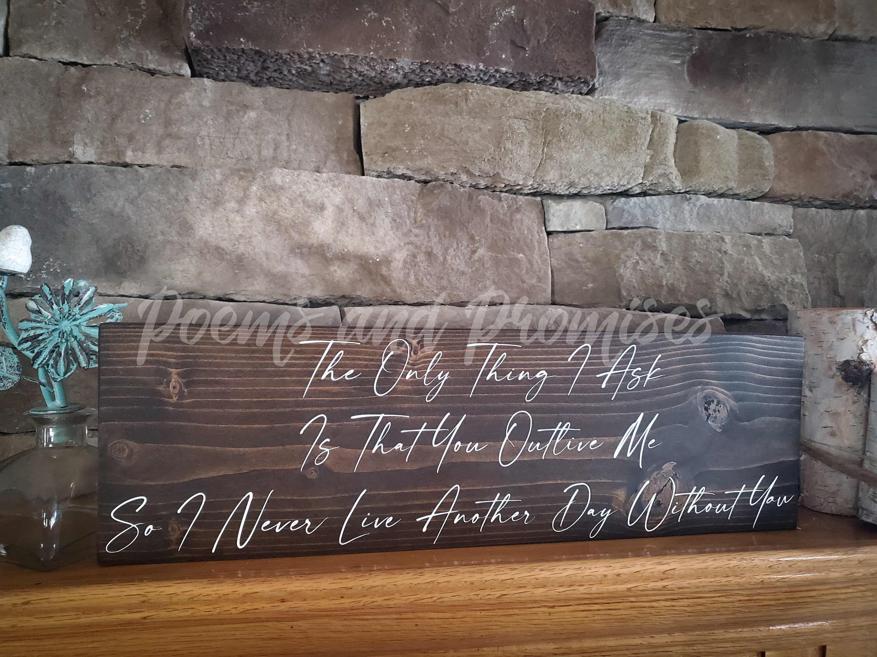 Yellowstone Sign Only Thing I Ask Sign Never Live Without - Etsy