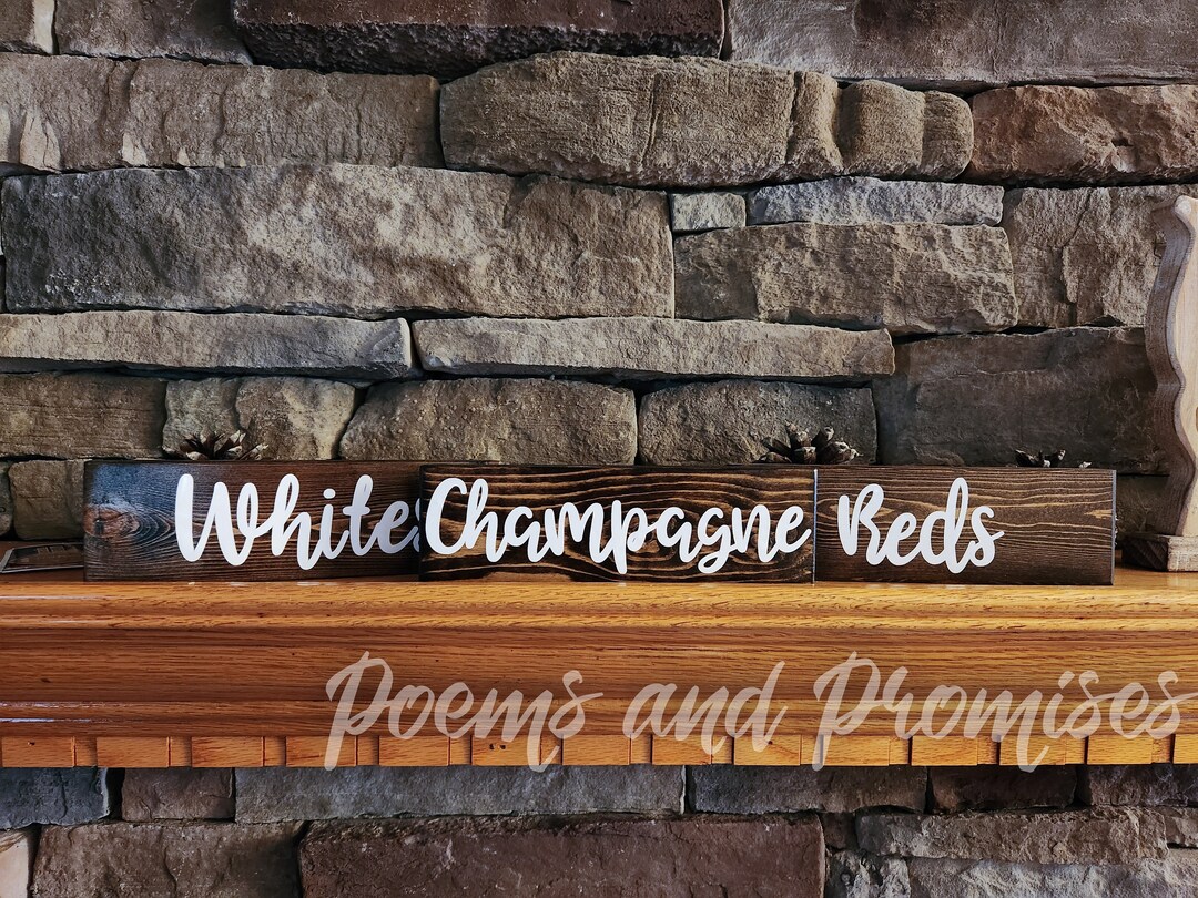 Wine Signs, Red Wine Sign, White Wine Sign, Champagne Sign, Wine Rack ...