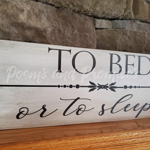 To Bed or to Sleep Sign, Outlander Decor, Wedding Gift, Outlander Quote ...