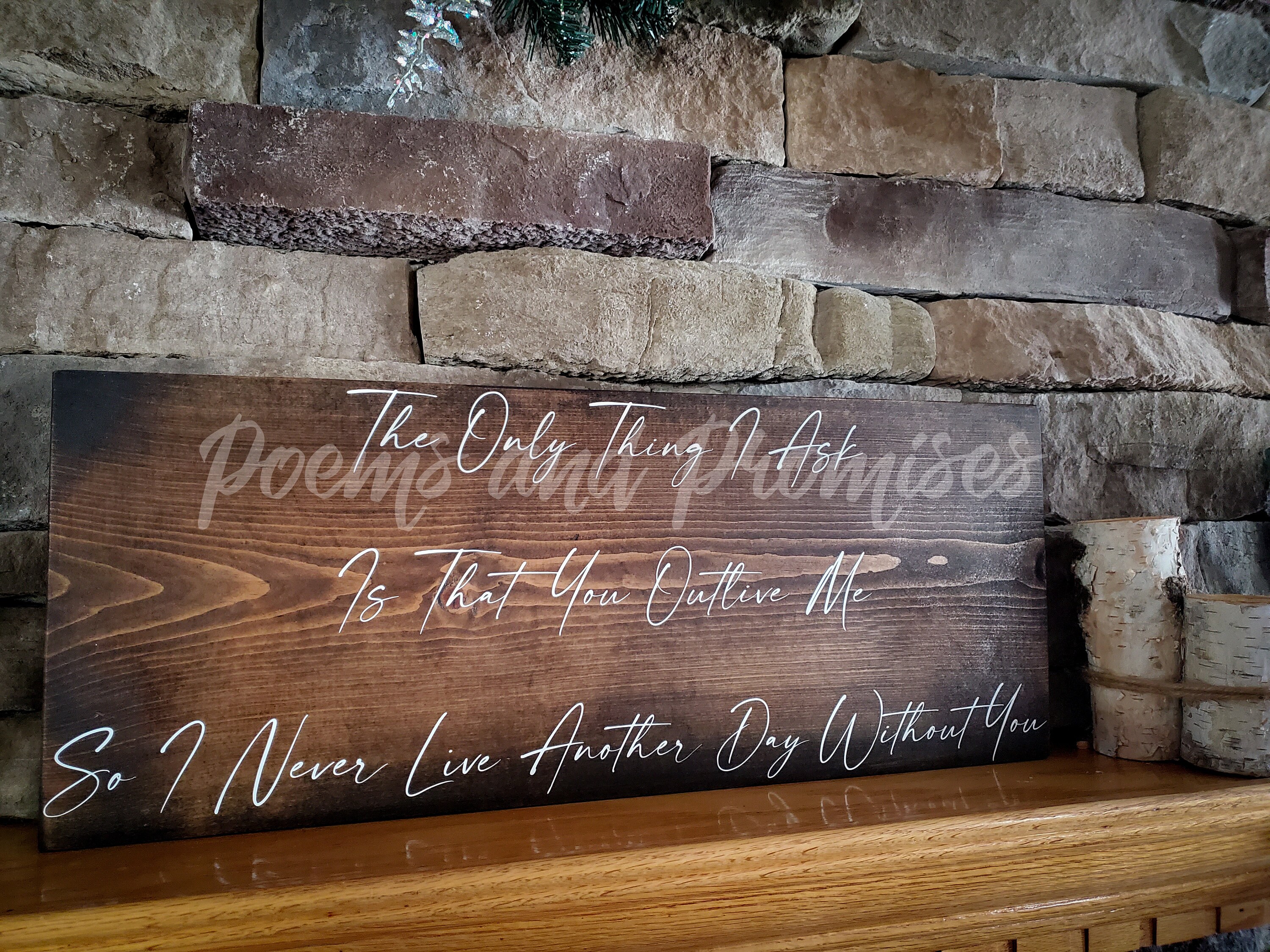 Yellowstone Sign Only Thing I Ask Sign Never Live Without - Etsy