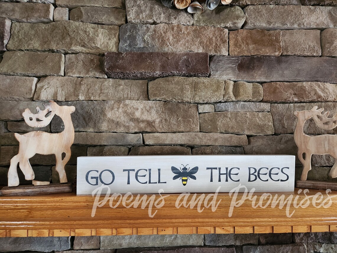 Go Tell the Bees Sign Outlander Sign Outlander Decor - Etsy