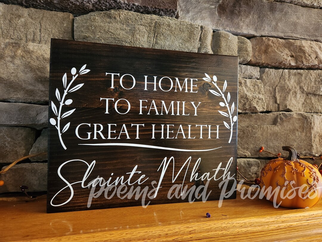 Slainte Mhath Sign, Outlander Sign, Dinner Toast, Wedding Gift, Bar ...