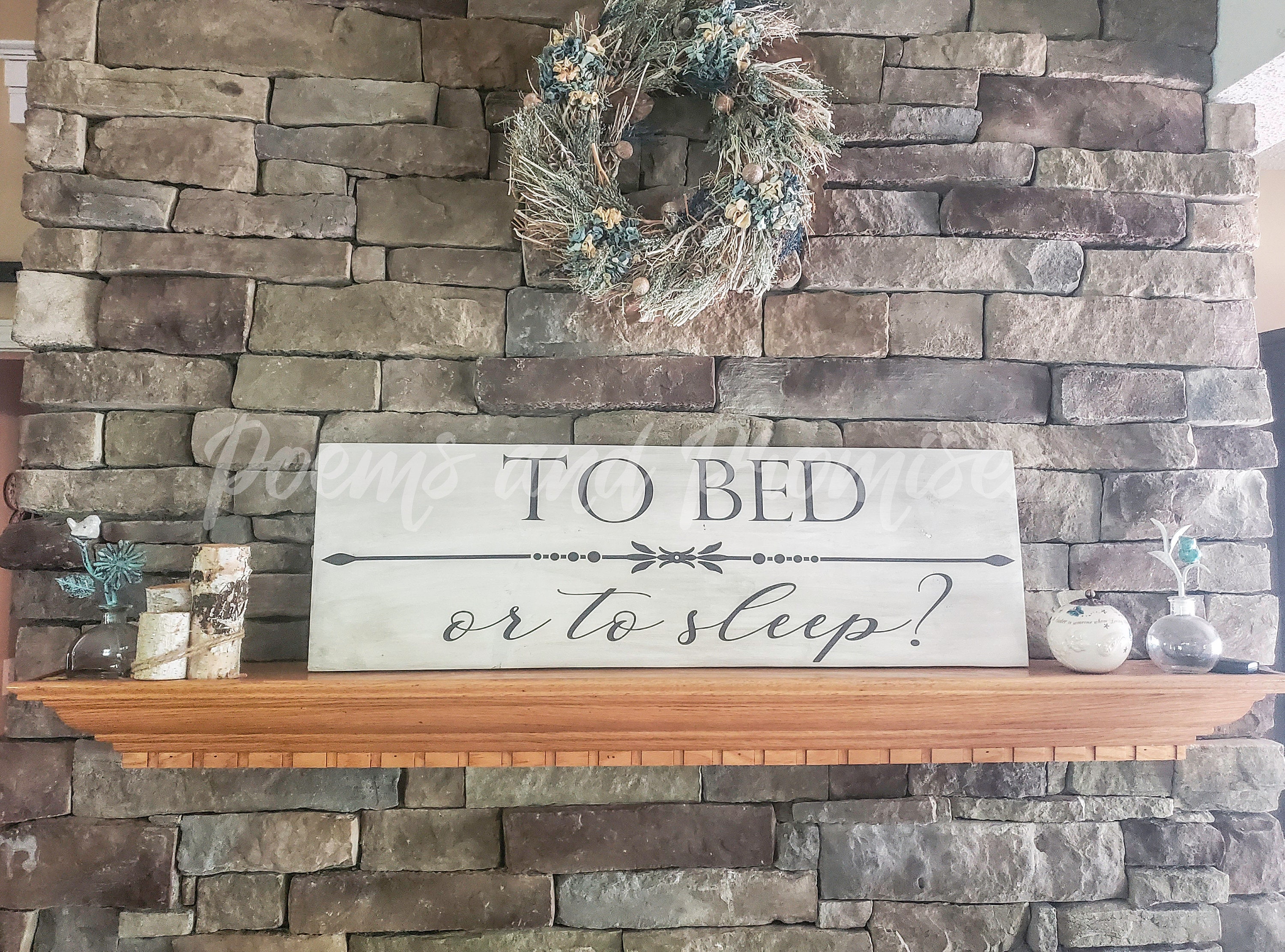 To Bed or to Sleep Sign Outlander Decor Wedding Gift | Etsy