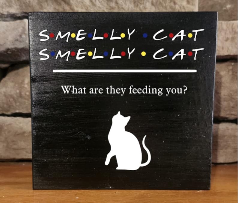 Smelly Cat Sign, Friends Sign, Cat Sign, Phoebe Buffay Song, Friends ...