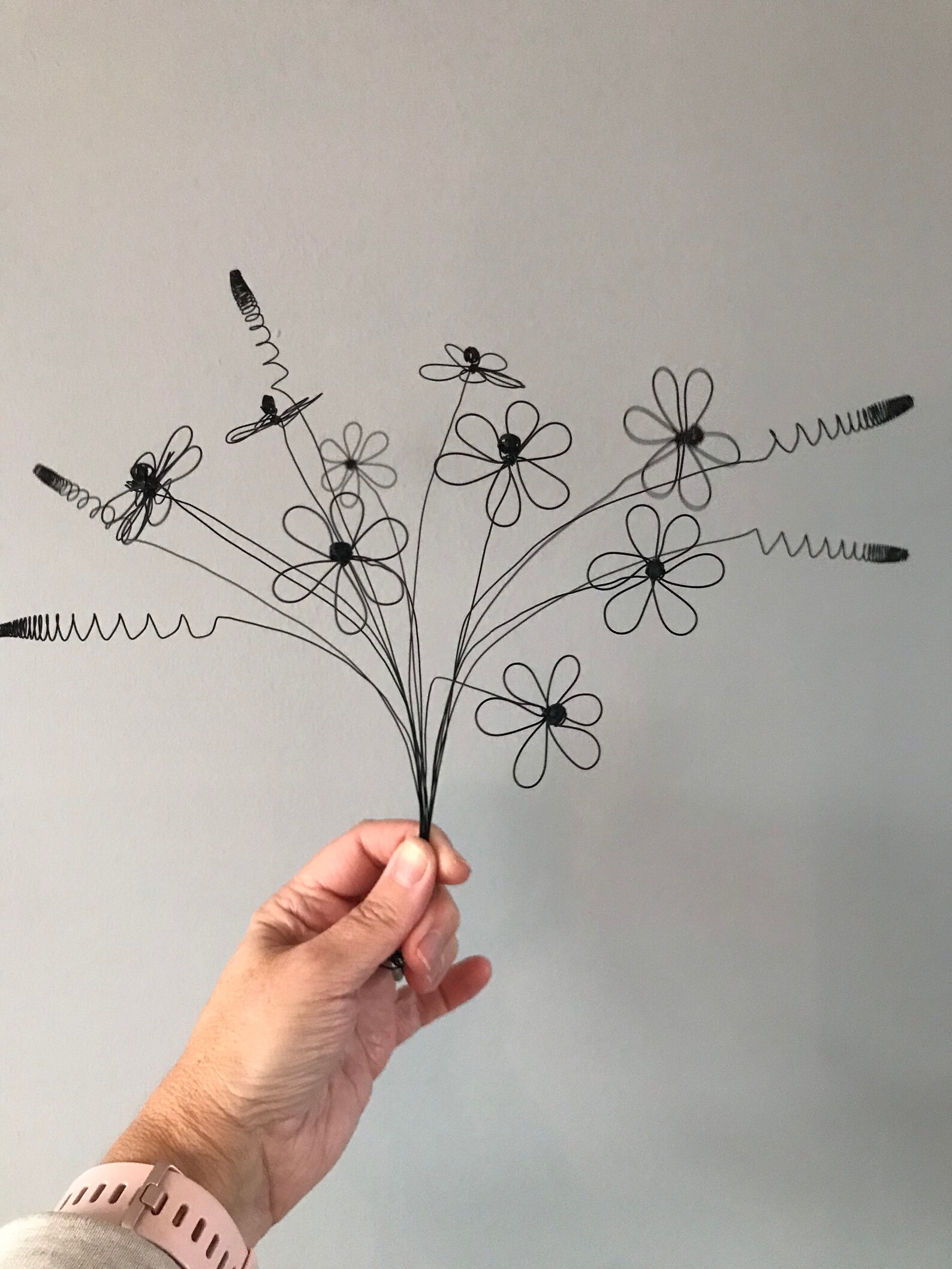 Handmade Wire Daisy Flower Bouquet-everlasting Flowers- Arrangement ...
